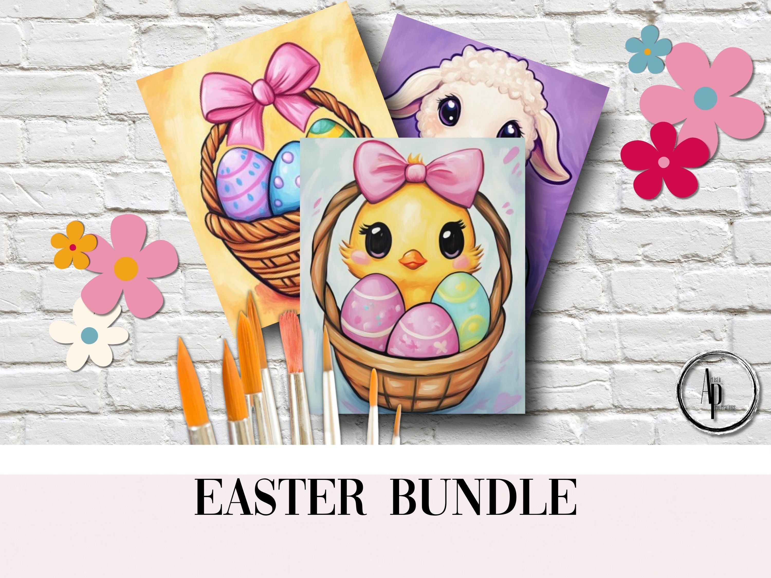 🐣 Easter Paint Party Bundle – 3 Full Painting Tutorials! 🎨