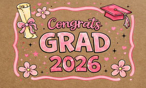 Pink Congrats Banner Bundle